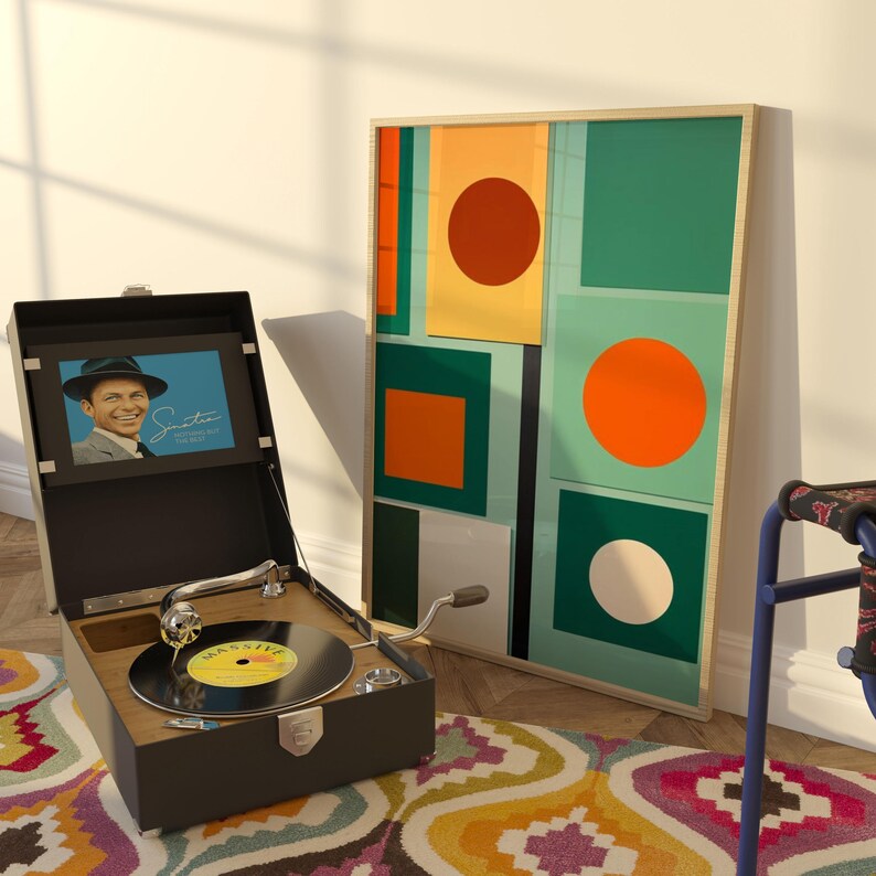 Retro Shapes Art Print - Etsy