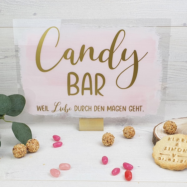 Schild für die candy bar - Etsy.de