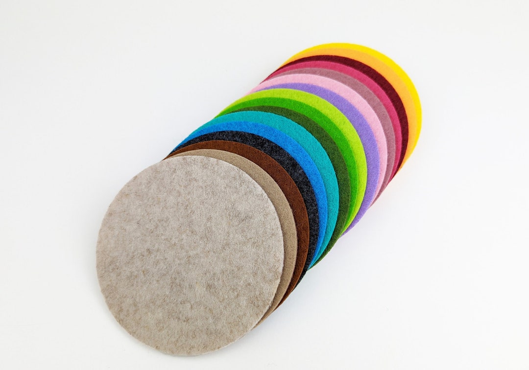 Felt Coasters - Circle Round | Glass Coasters | Table Decoration ...