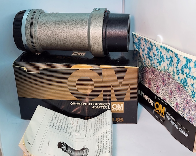 Olympus Microscope Om-mount Photomicro Adapter L W/ PM-ADF Eyepiece ...