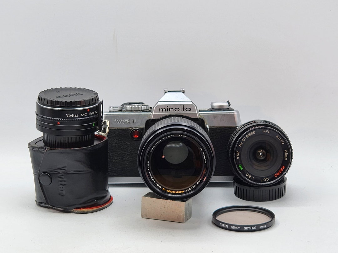 Minolta XG-1 XG1 SLR 35mm Film Camera W/ Minolta MD Zoom Rokkor-x 50 ...