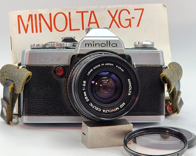 Minolta X-370 35mm SLR Camera W/ Minolta MC Rokkor-x PF 50mm F/1.7 Lens ...