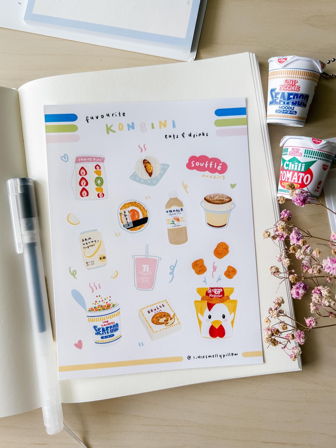 Konbini Cravings Sticker Sheet: Japanese Food Planner Stickers - Etsy