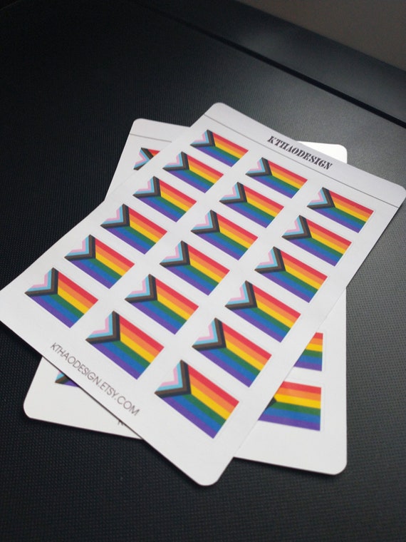 Progress Pride Flag Sticker Sheet Glossy or Matte Sticker - Etsy