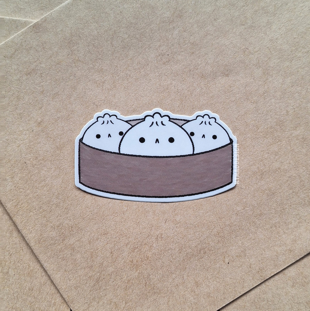 Cute Xiao Long Bao Sticker | XLB Sticker | Soup Dumpling Sticker ...