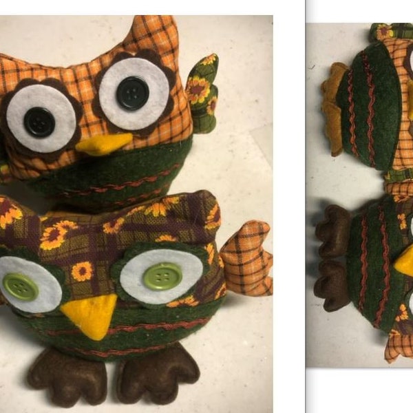 2" Stuffed Owls - Etsy