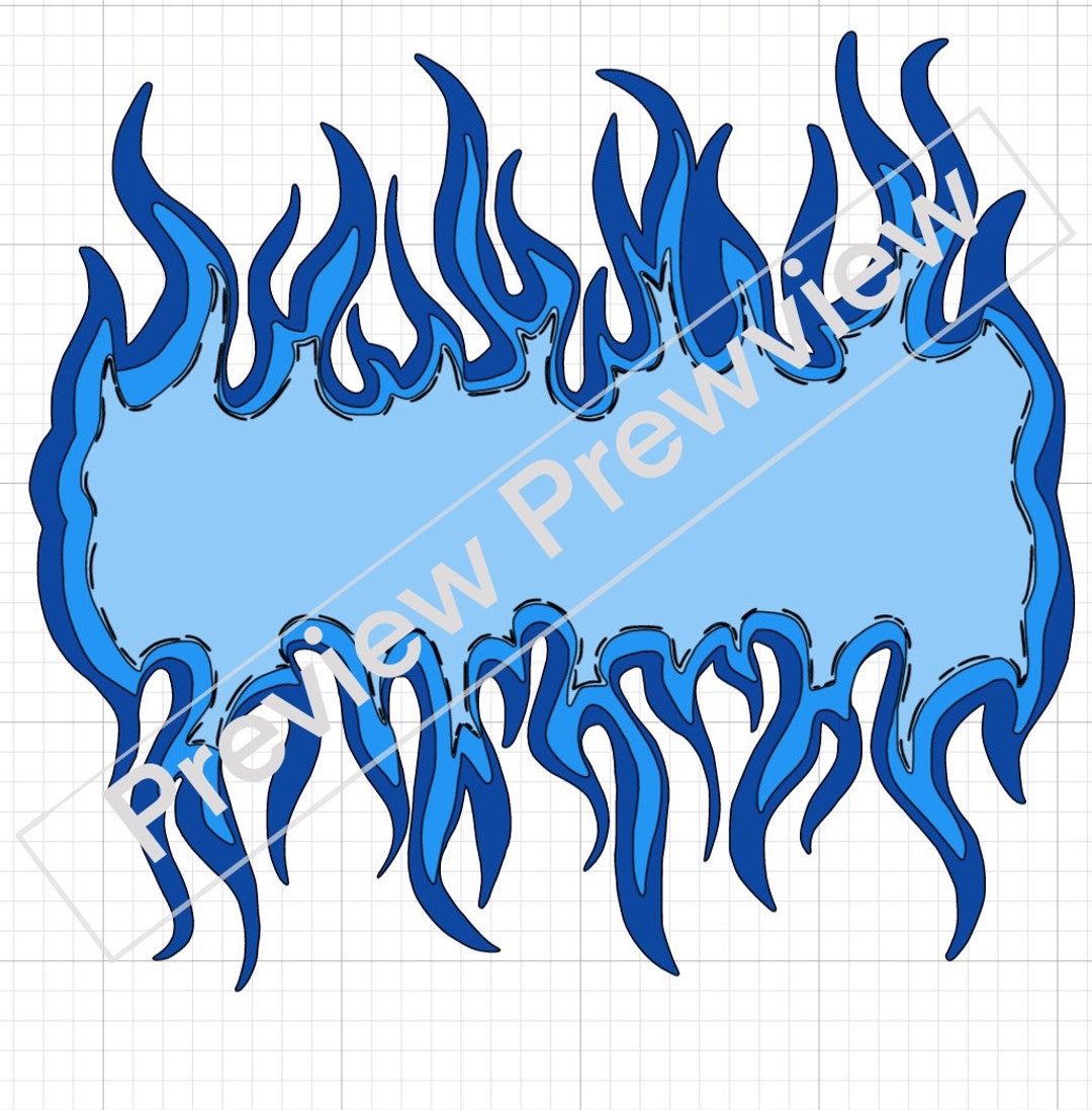 Layered Flame SVG - Etsy