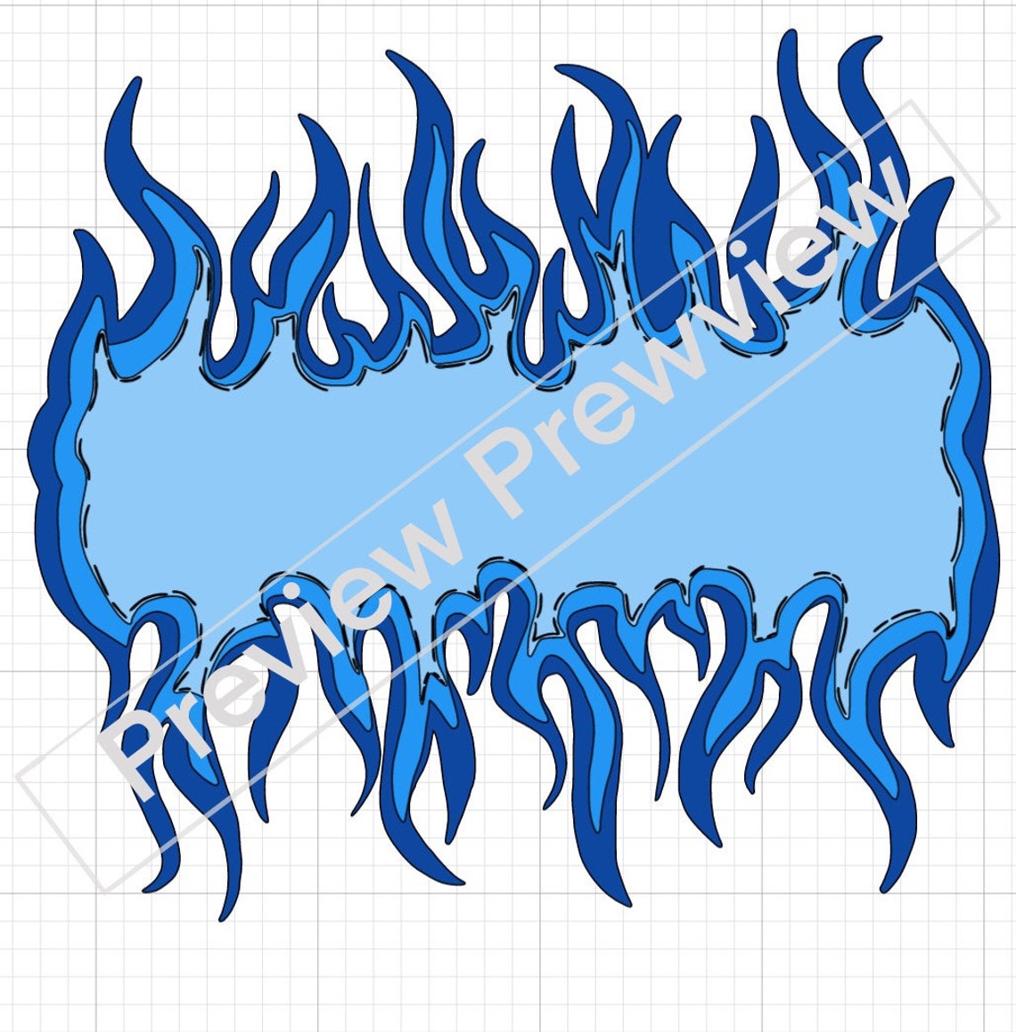 Layered Flame SVG - Etsy