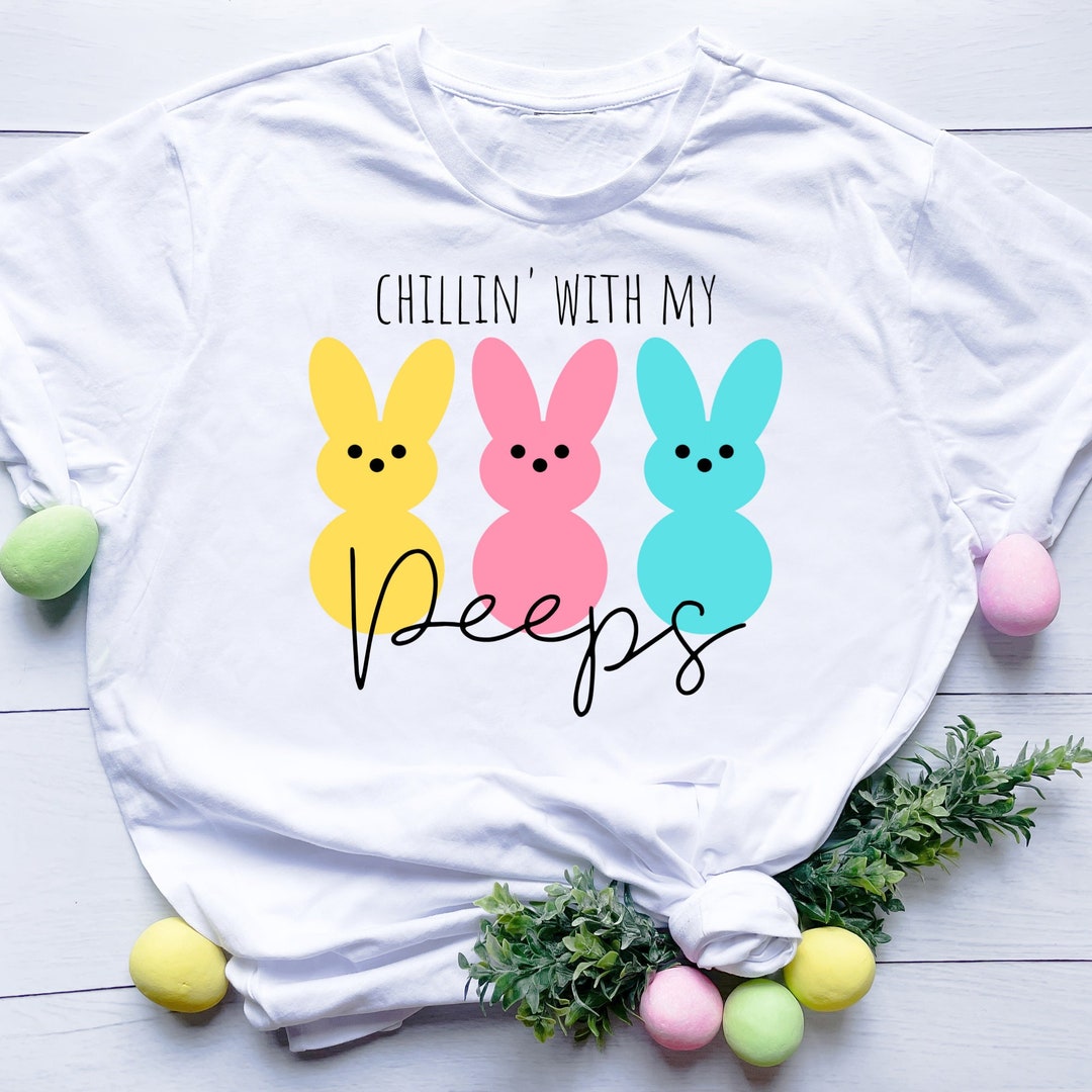 Chillin' With My Peeps SVG, Easter Bunny Peeps SVG Digital Download ...