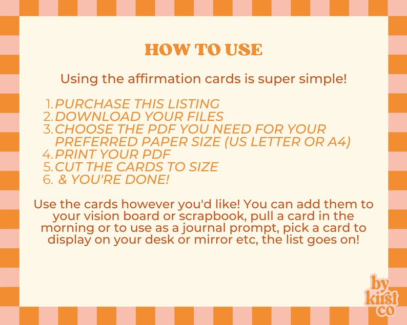 Printable Affirmation Cards for Self Love | 32 Positive Affirmation ...