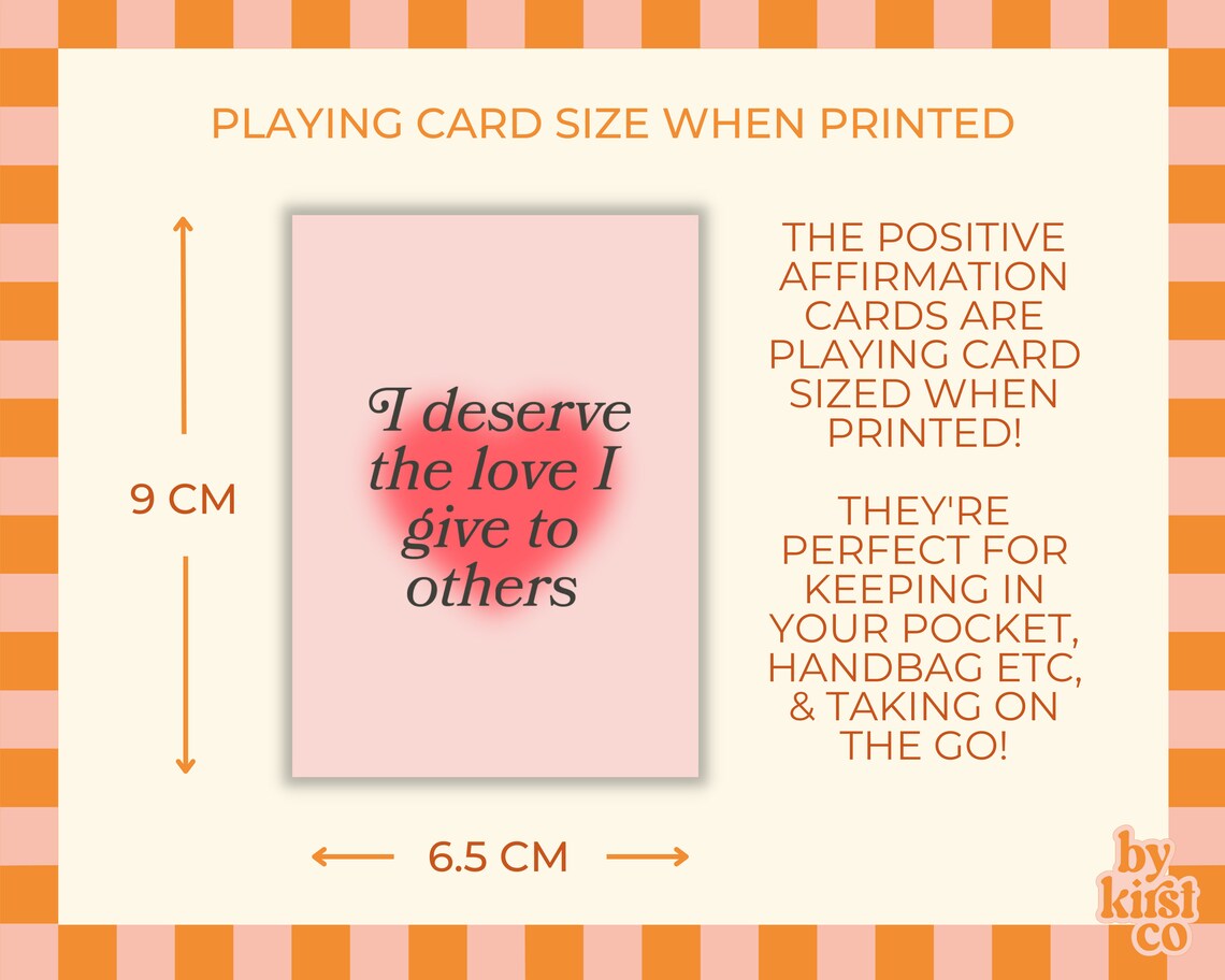 Printable Affirmation Cards for Self Love | 32 Positive Affirmation ...