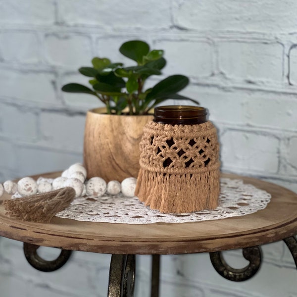 Macrame Jar - Etsy