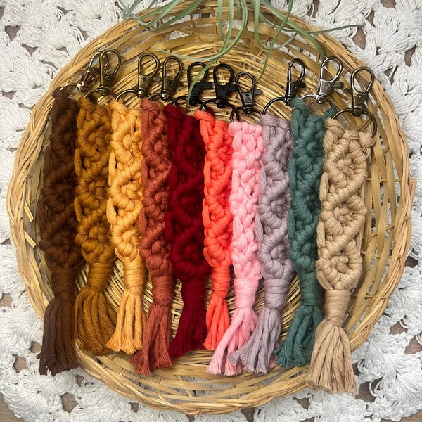 Braided Keychain - Etsy