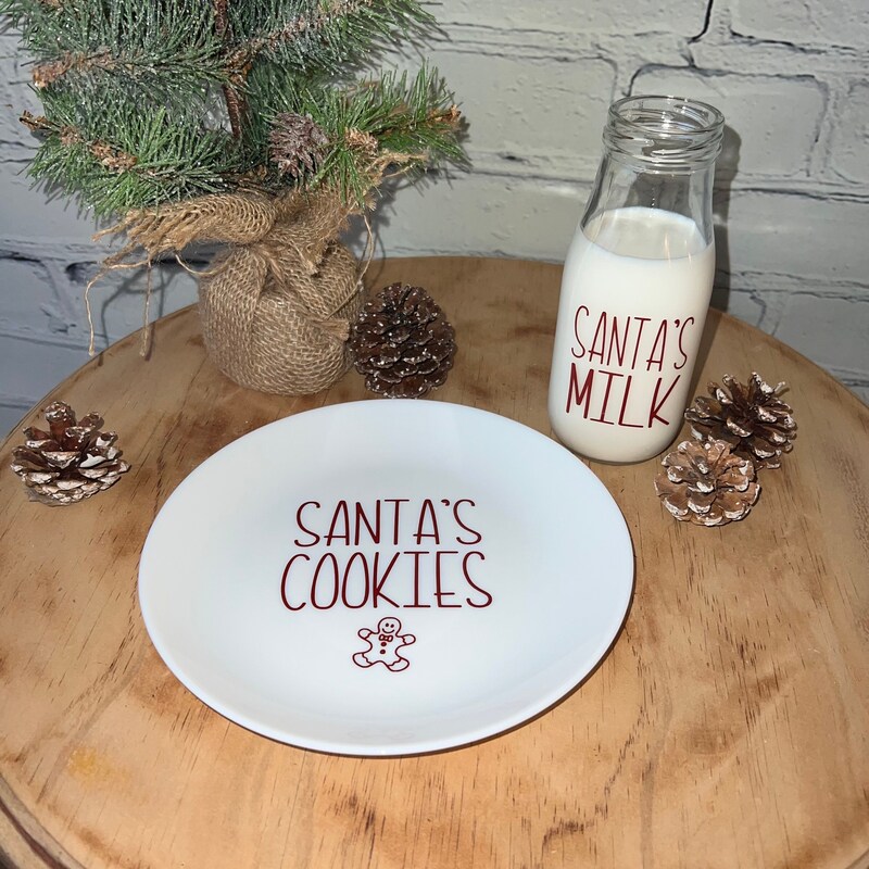 Santa Cookie Plate - Etsy