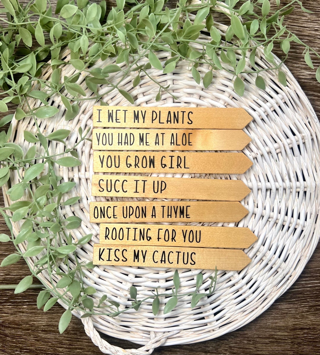 Funny Herb Plant Markers | Punny Herb Garden Stakes | Garden Sayings ...