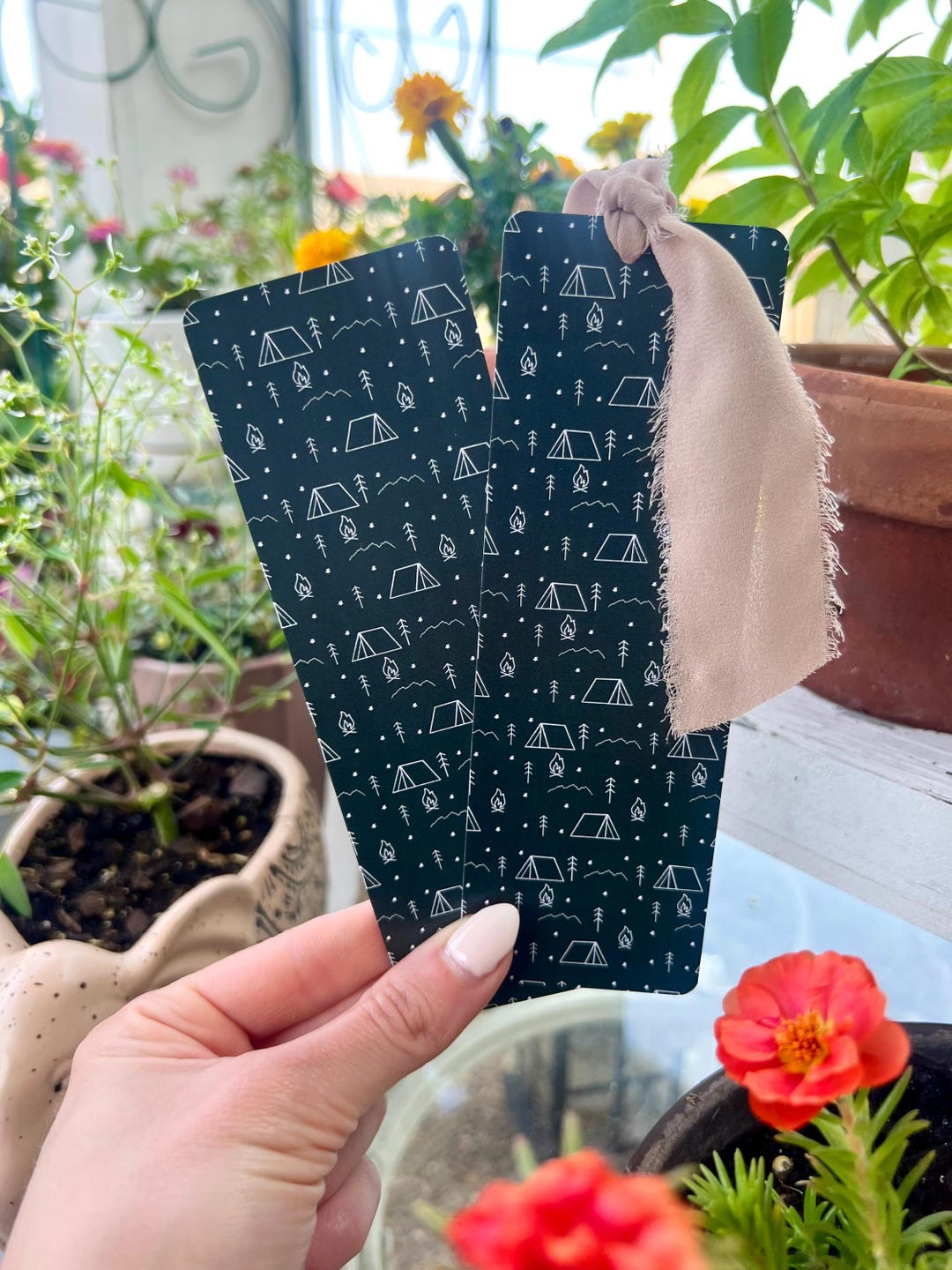 Camping Theme Bookmark | Camper Bookmark | Camping Aesthetic Bookmark ...