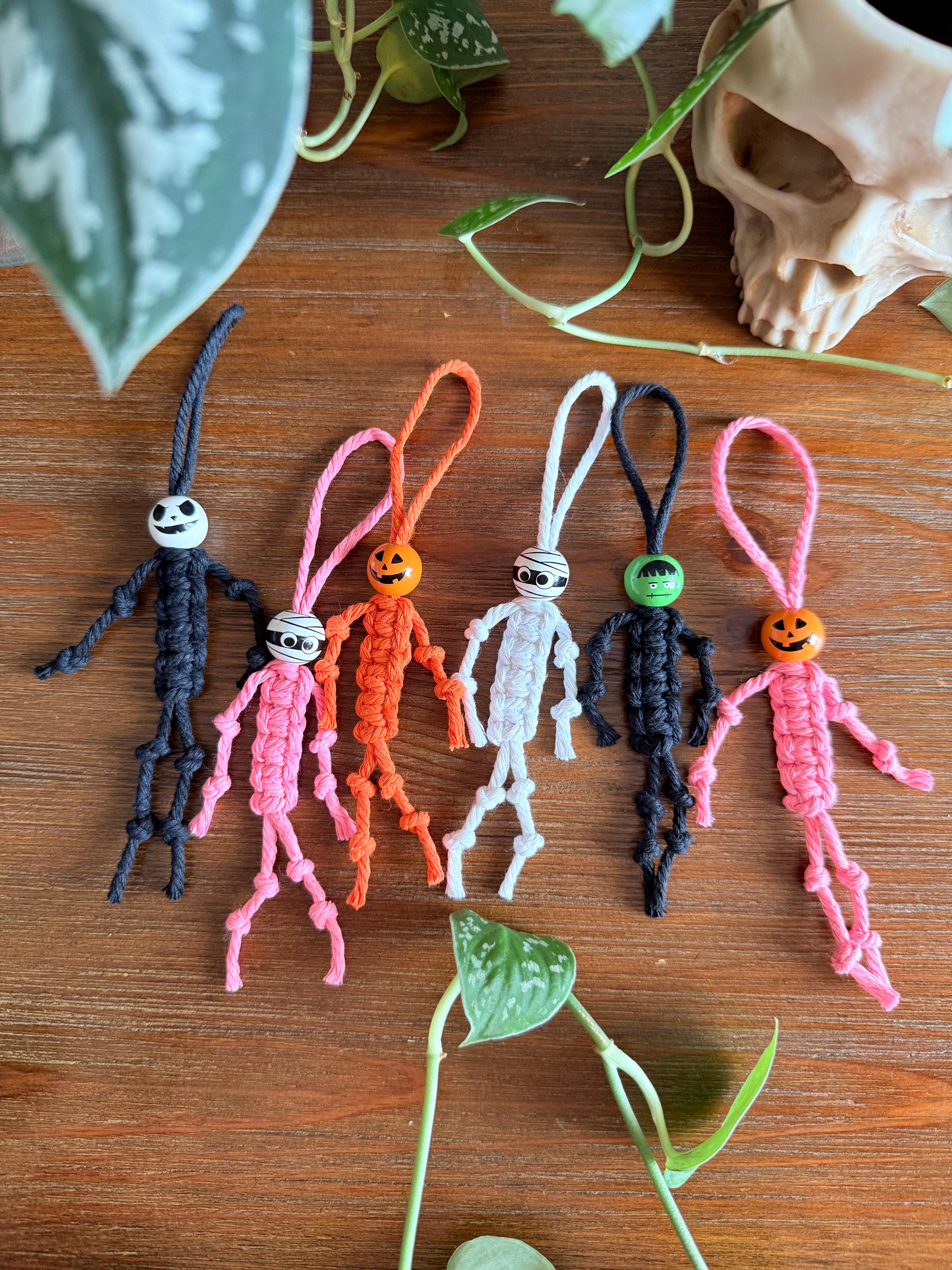 Macrame Halloween Car Charm | Halloween Car Accessory | Macrame Car ...