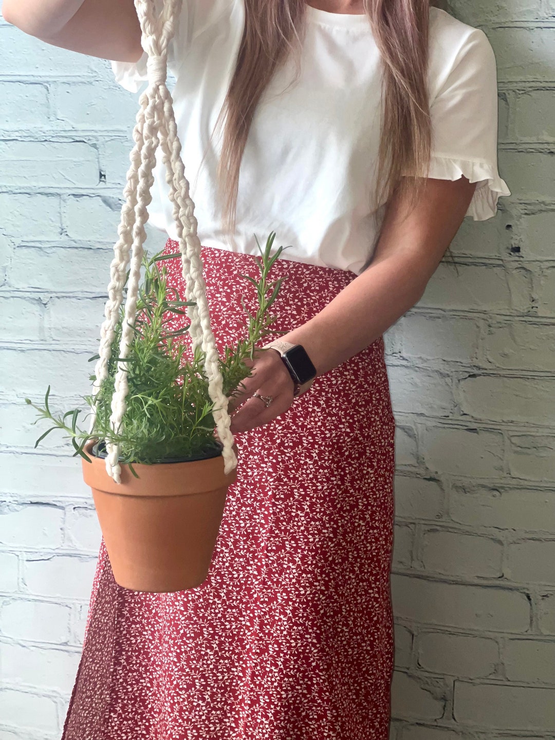 Macrame Hanging Pot | Terracotta Plant Hanger | Plant Display | Plant ...