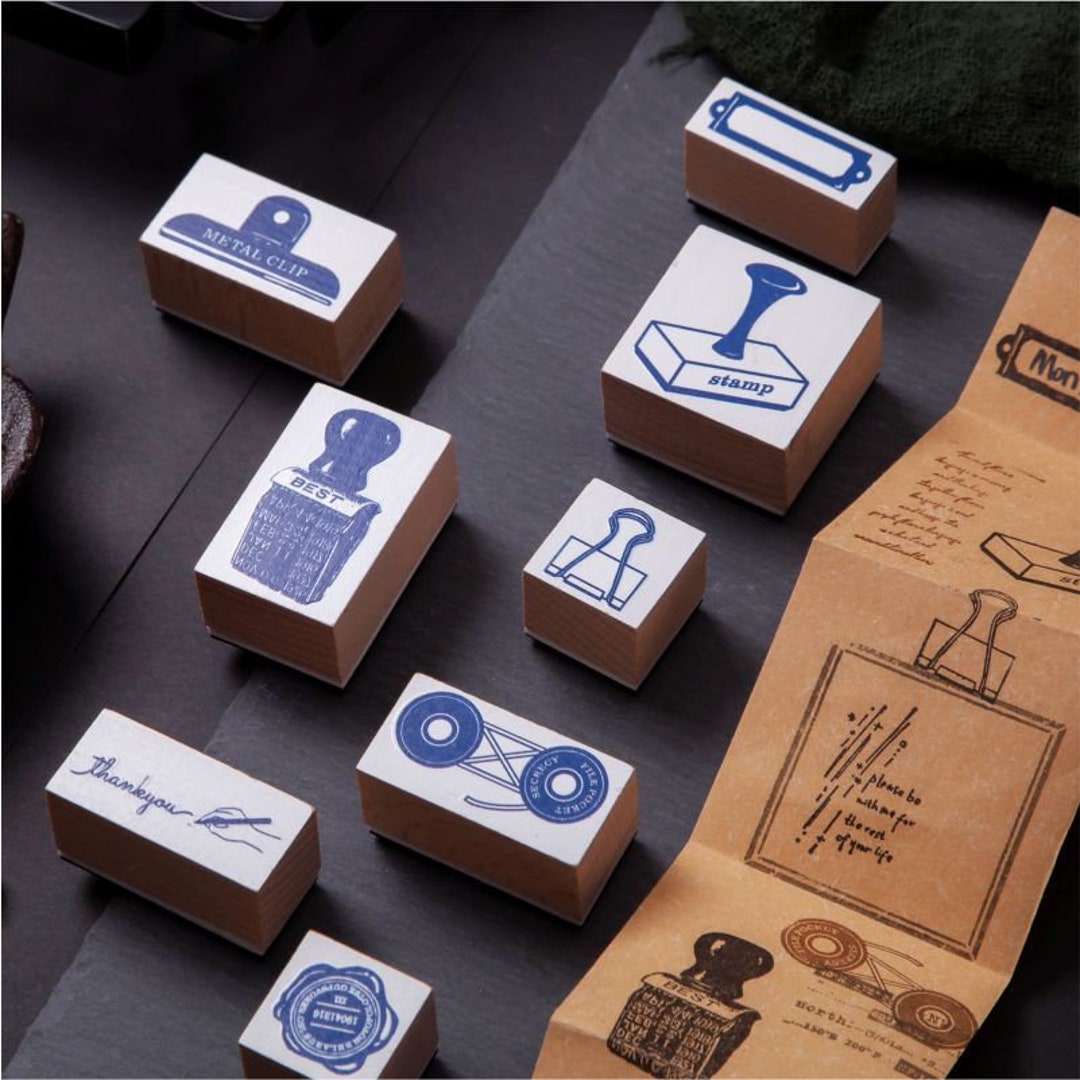 Vintage Old Stationery Room Stamps 8 Styles - Etsy