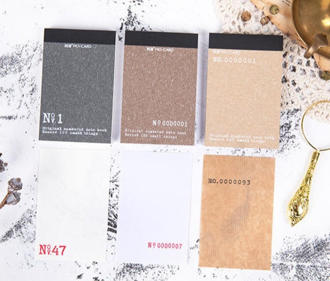 Ordinal Number Notepad 3 Styles 100 Sheets.number Notepad.ordinal ...