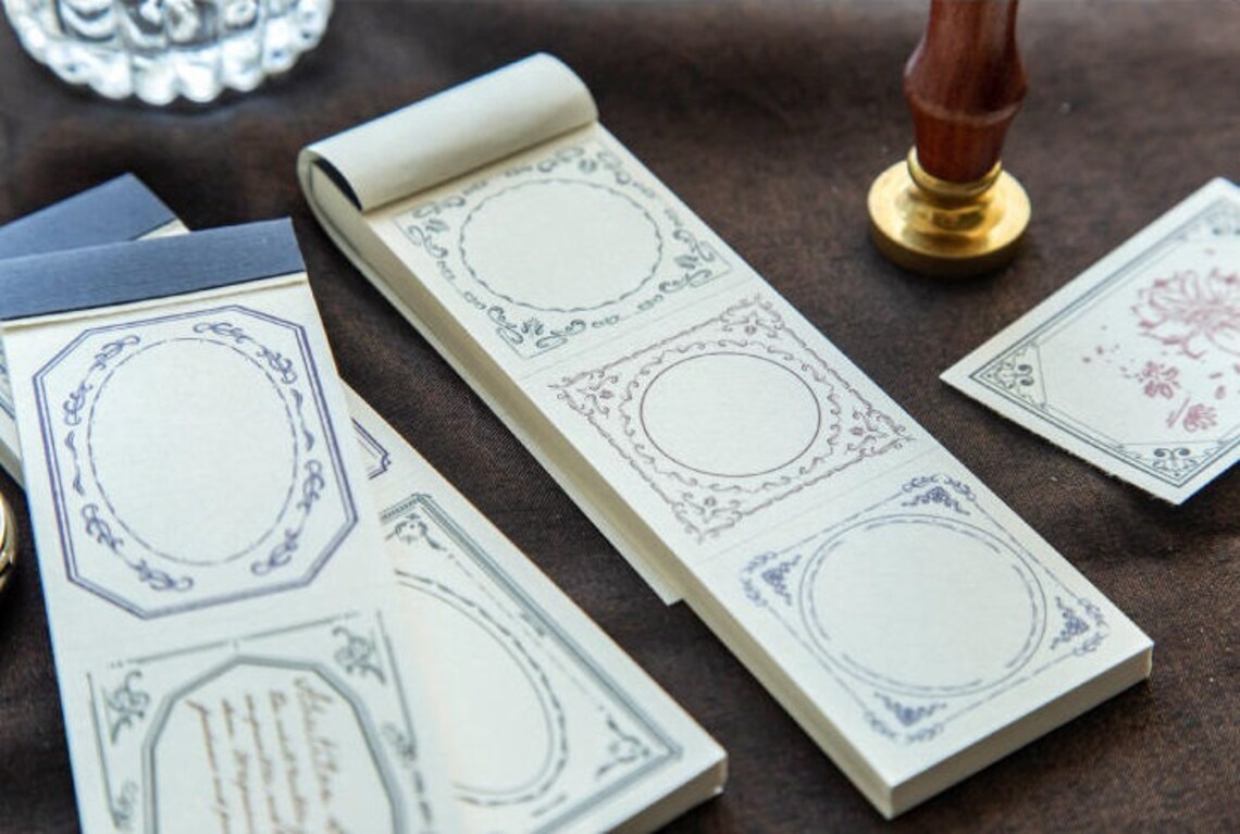 Vintage Frame Memo Pad 8 Styles - Etsy