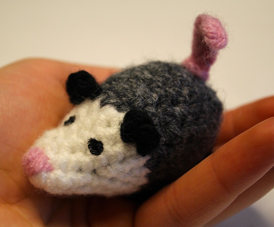 Crochet Mini Opossum Plush – Cute Stocking Stuffer - Etsy