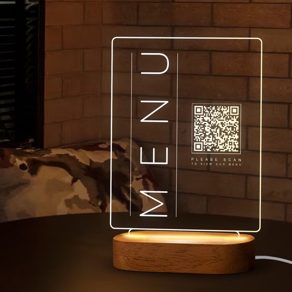 Qr Code Sign Bar - Etsy