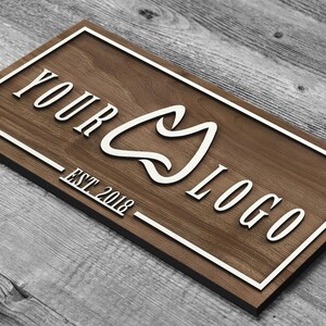 Personalized Wooden Logo Sign, Wooden Sign, Custom Wood Company Sign ...