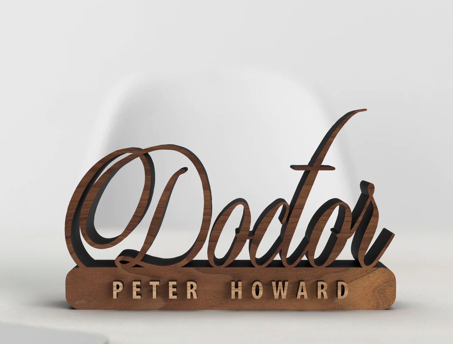 Personalized Handcrafted 3D Wooden Desk Name Plate Custom 3D - Etsy