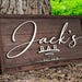 Personalized Handmade Oak Tree Bar Sign, Custom Wood Bar Sign, Bar and ...