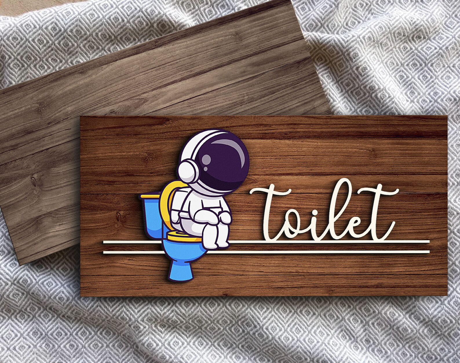 Wooden Modern Toilet Door Sign Bathroom WC Washroom Sign - Etsy