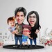 Personalized 3D Wooden Cartooned Family Figurine Trinket, Custom ...