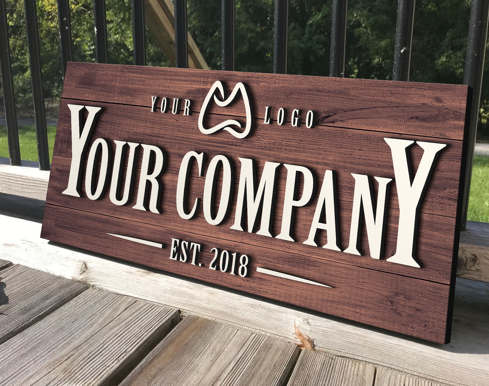 Personalized Wooden Logo Sign Wooden Sign Custom Wood - Etsy