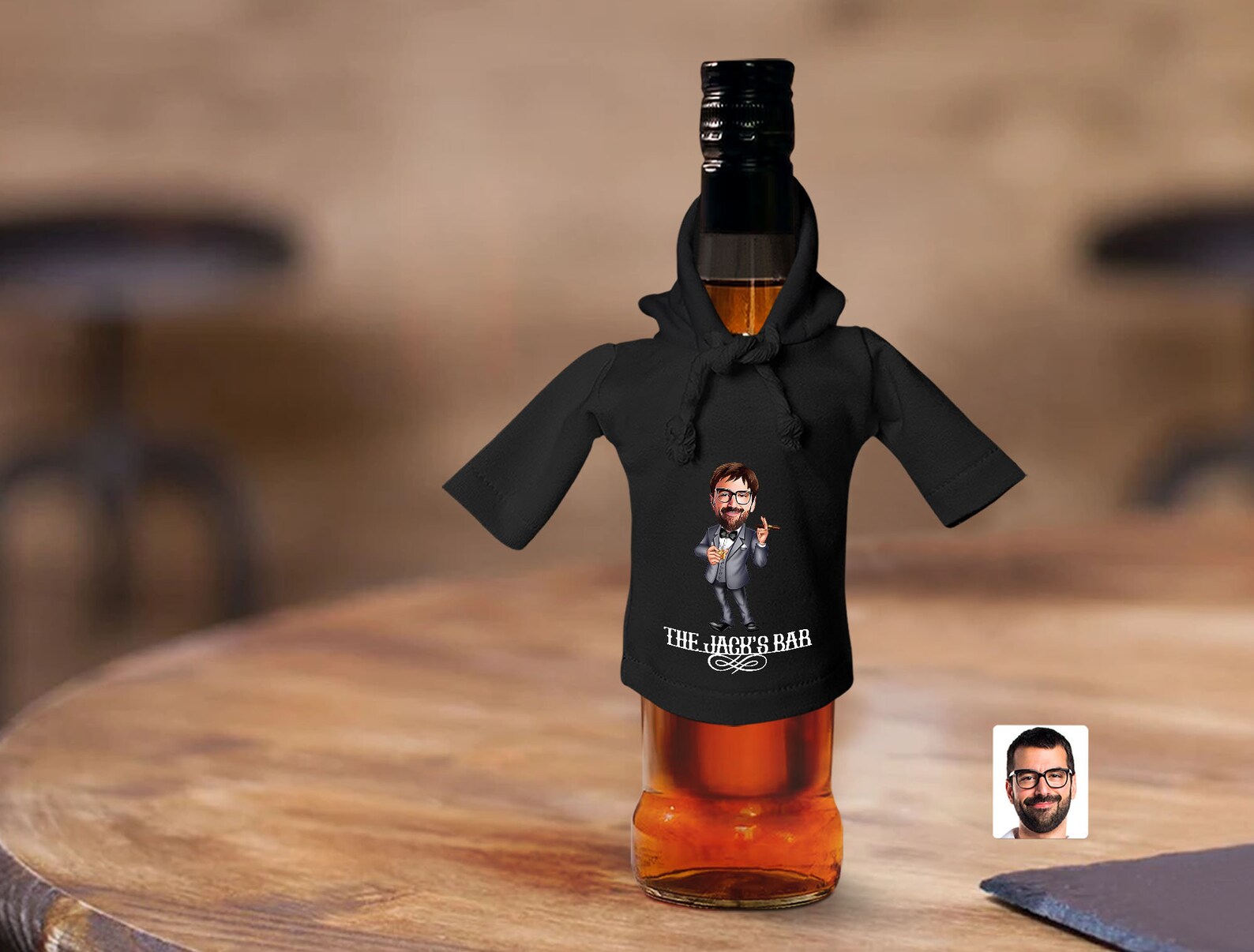Personalized Cartooned Alcoholic Drink Bottle T-shirt Home - Etsy