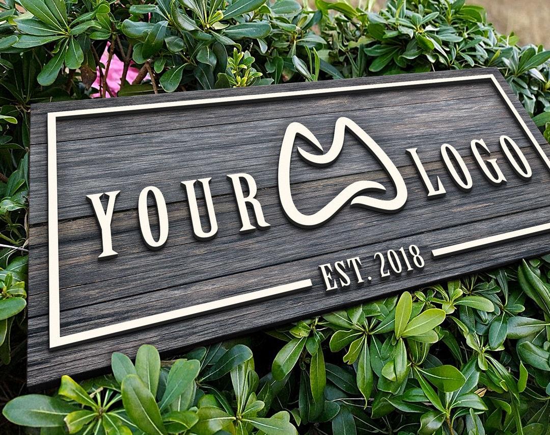 Personalized Wooden Logo Sign Wooden Sign Custom Wood - Etsy