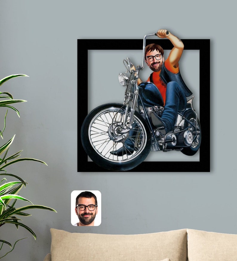 Personalized Cartoon Custom 3d Painting Motorcycle 3d - Etsy