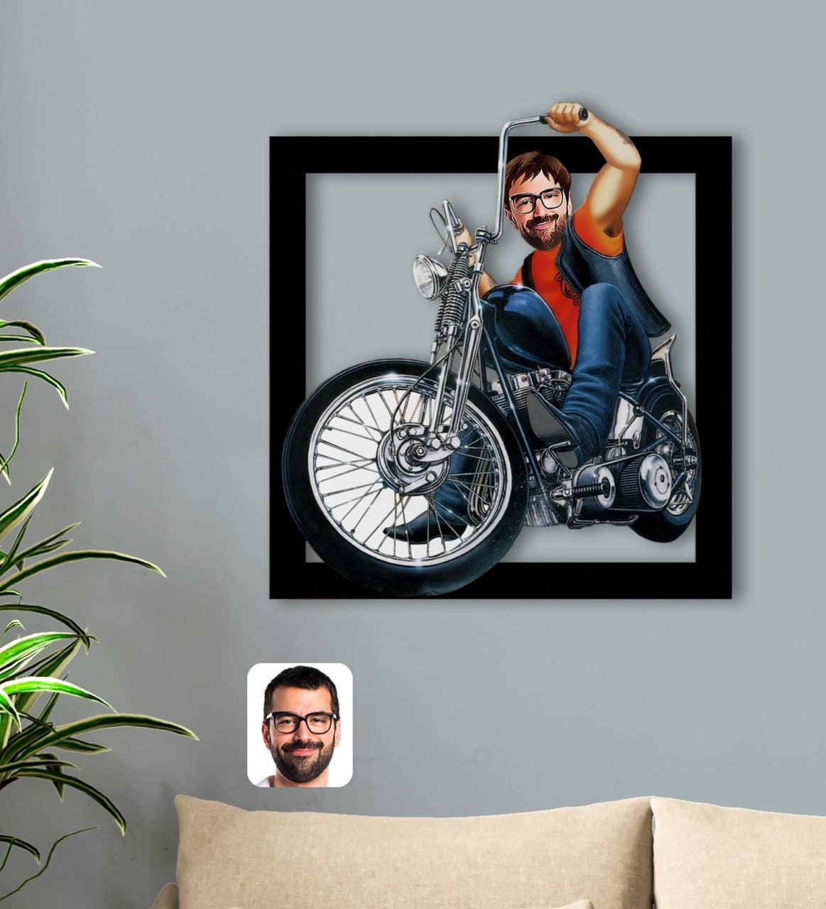 Personalized Cartoon Custom 3d Painting Motorcycle 3d - Etsy