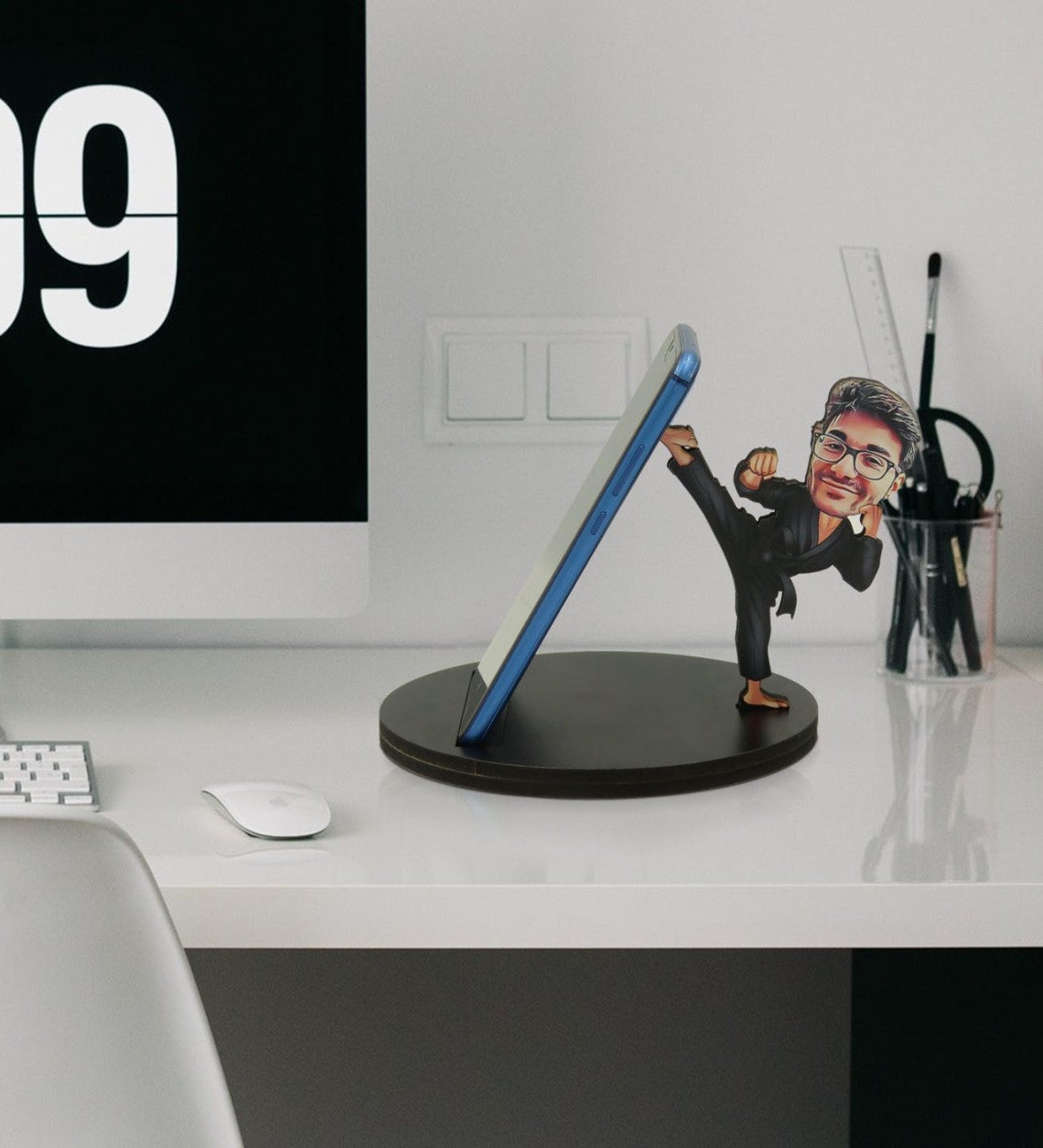 Personalized Wooden Cell Phone Holder Stand Accessory for Cell - Etsy