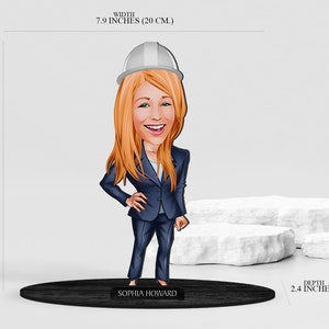 Personalized 3D Wooden Cartooned Engineer Figurine Trinket - Etsy