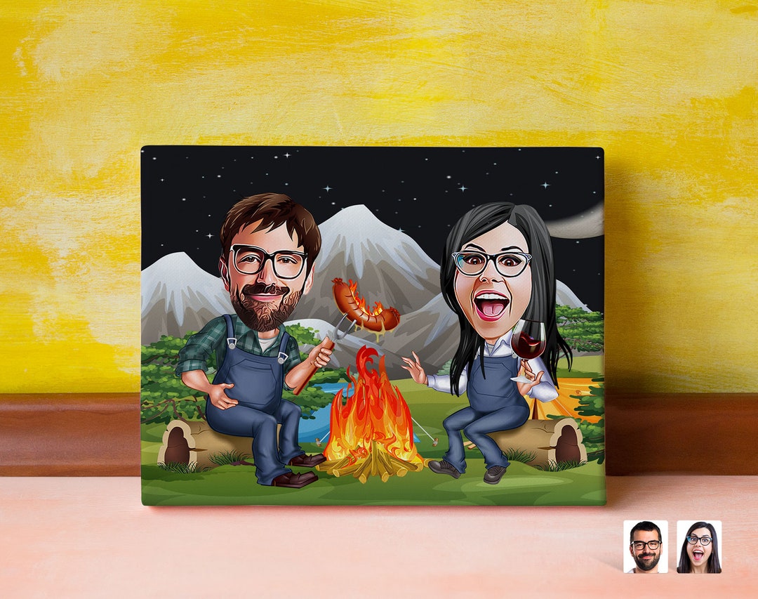 Personalized Cartoon Couple Drawing Custom Cartoon Drawing - Etsy