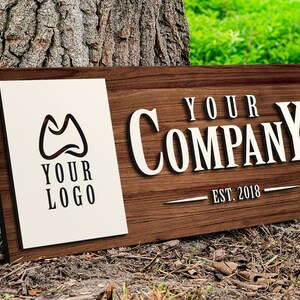 Personalized Wooden Logo Sign Wooden Sign Custom Wood - Etsy