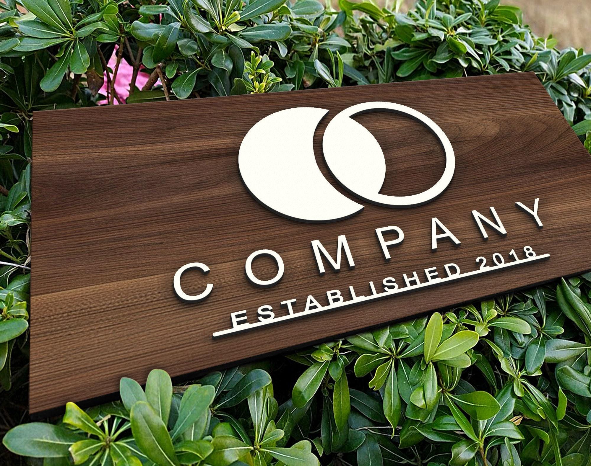 Personalized Wooden Logo Sign, Wooden Sign, Custom Wood Company Sign ...