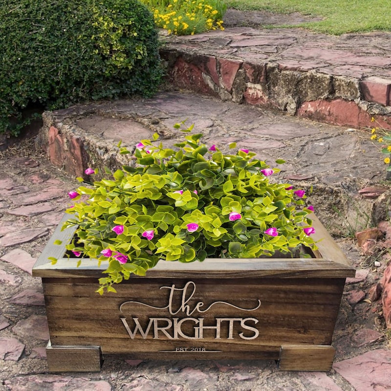 Rustic Planter Box - Etsy