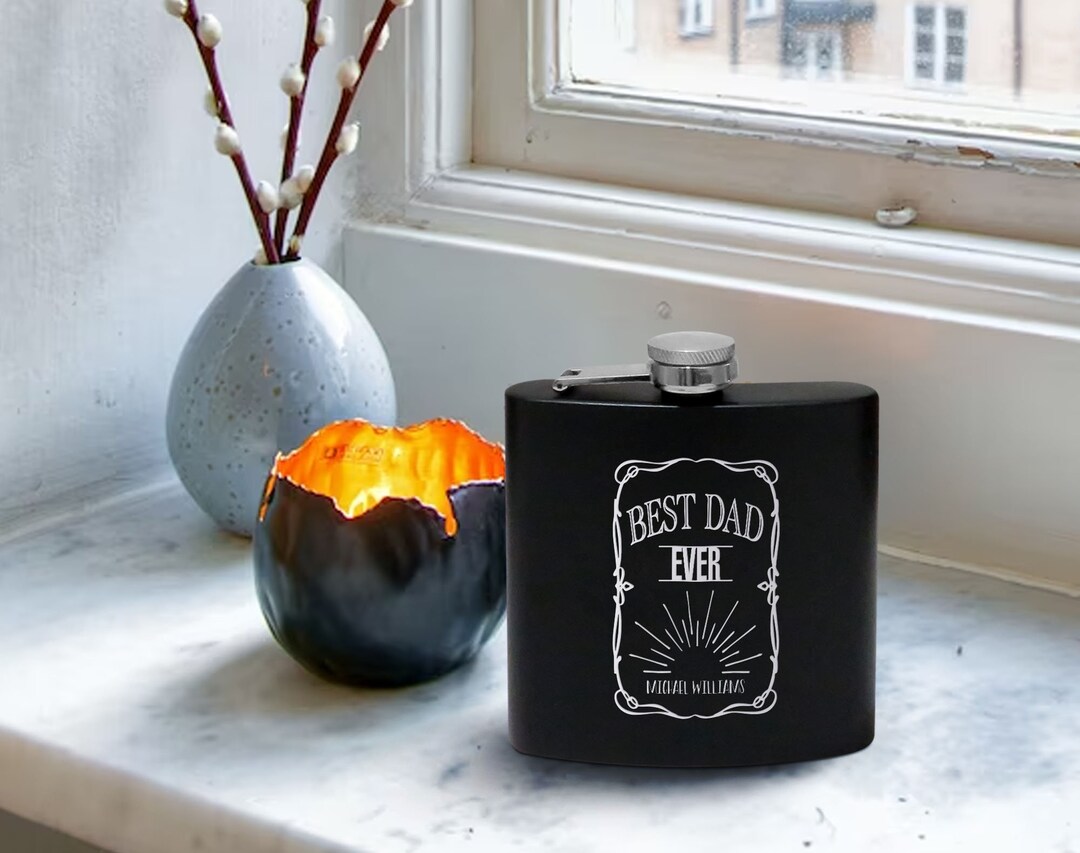 Personalised Laser Engraved Hip Flask Custom 6oz Hipflask - Etsy