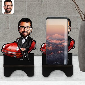 Personalized Wooden Cell Phone Holder Stand Accessory for Cell Phones ...