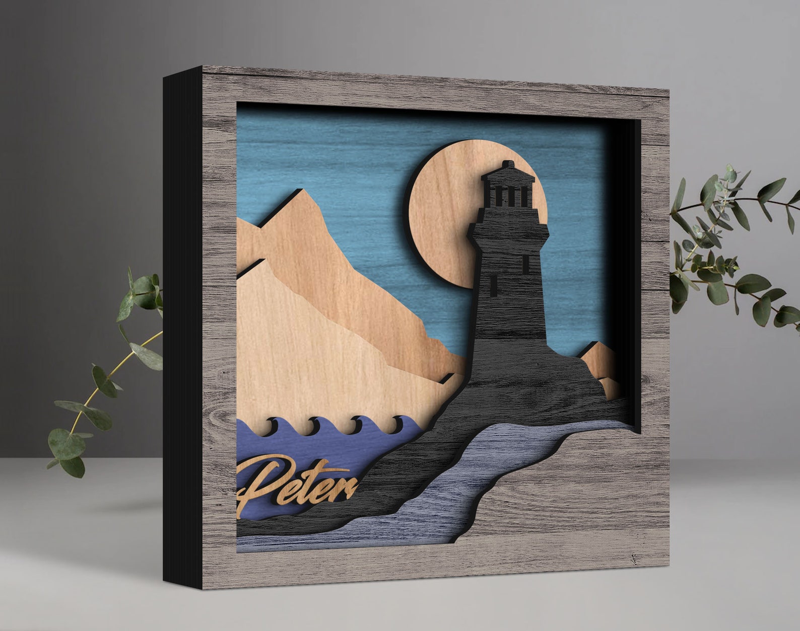 The Lighthouse Handcrafted Seven Layers Laser Cut 3D Wooden - Etsy
