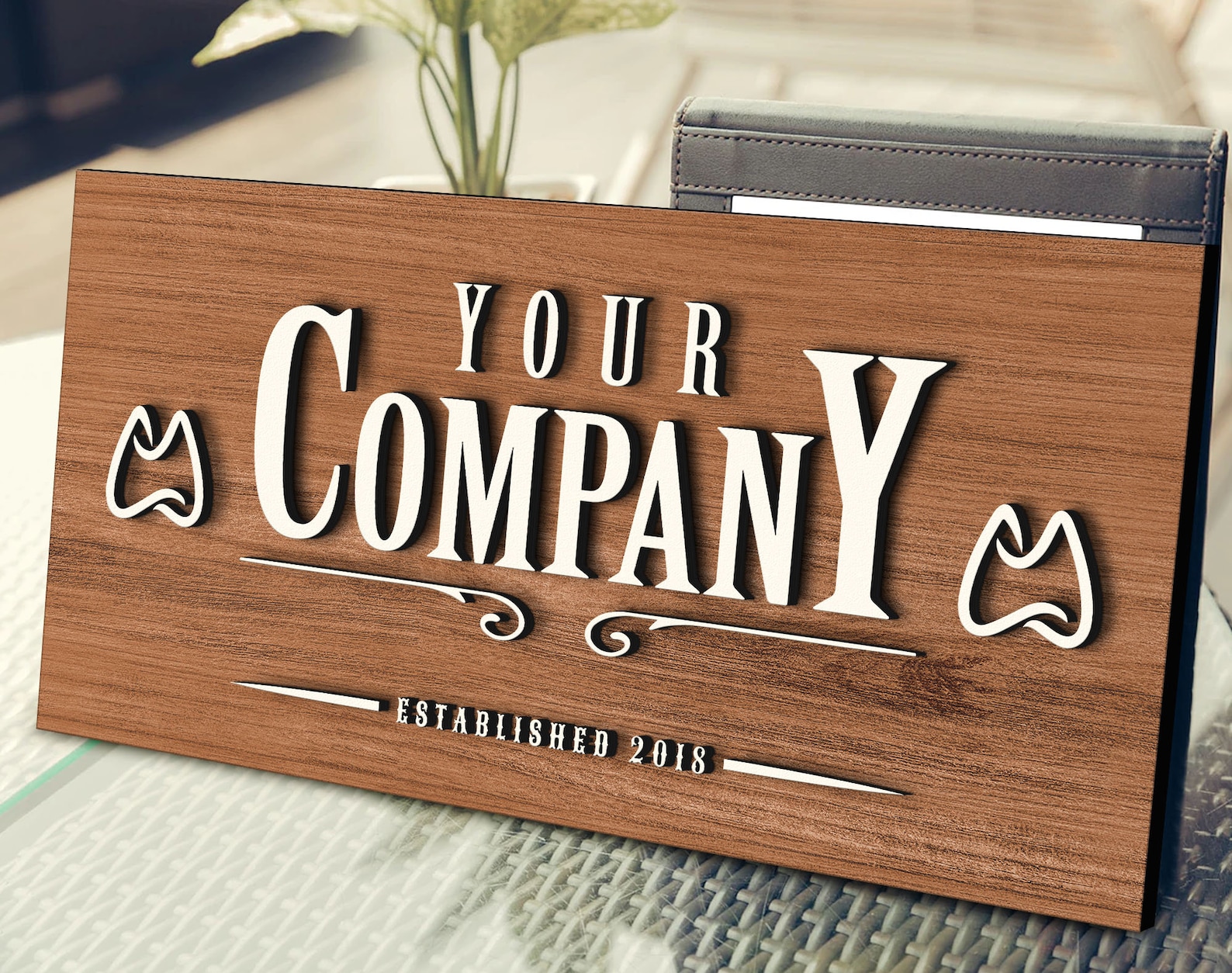 Personalized Wooden Logo Sign Wooden Sign Custom Wood - Etsy