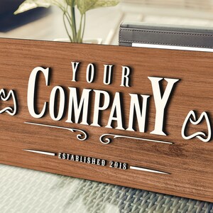 Personalized Wooden Logo Sign Wooden Sign Custom Wood - Etsy