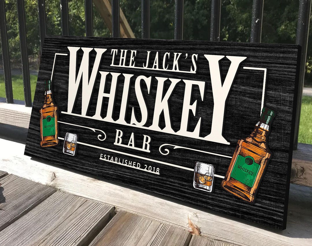 Personalized Wooden Bar Sign, Custom Wood Sign, Personalized Wood Sign ...