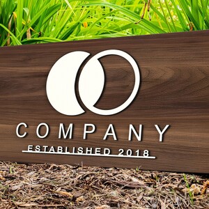 Personalized Wooden Logo Sign, Wooden Sign, Custom Wood Company Sign ...